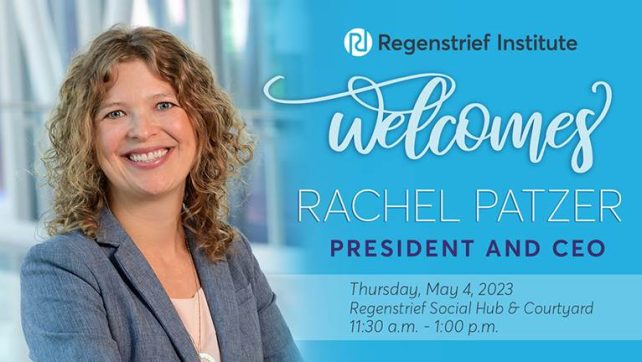 Welcome President and CEO, Dr. Rachel Patzer - Regenstrief Institute